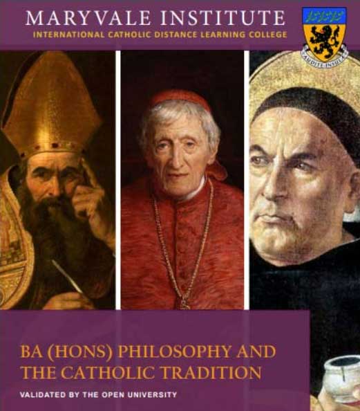 Maryvale Institute - BA (Hons) Philosophy and the Catholic Tradition